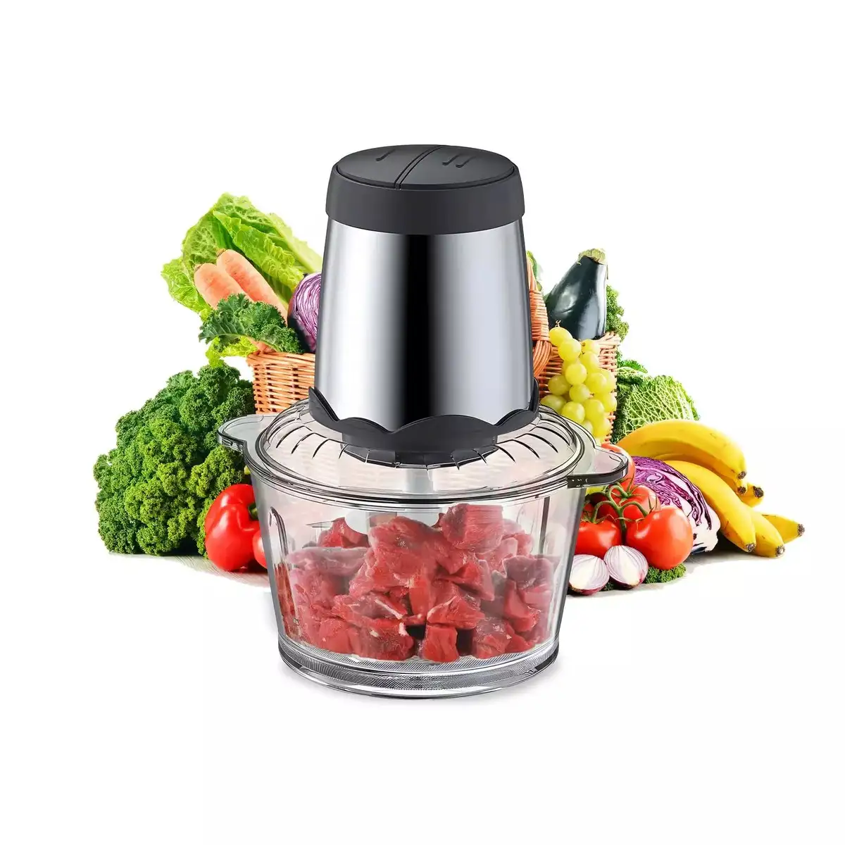 350w Grinder Olakys 350W Electric Meat Grinder & Food Processor - 1.2L ...