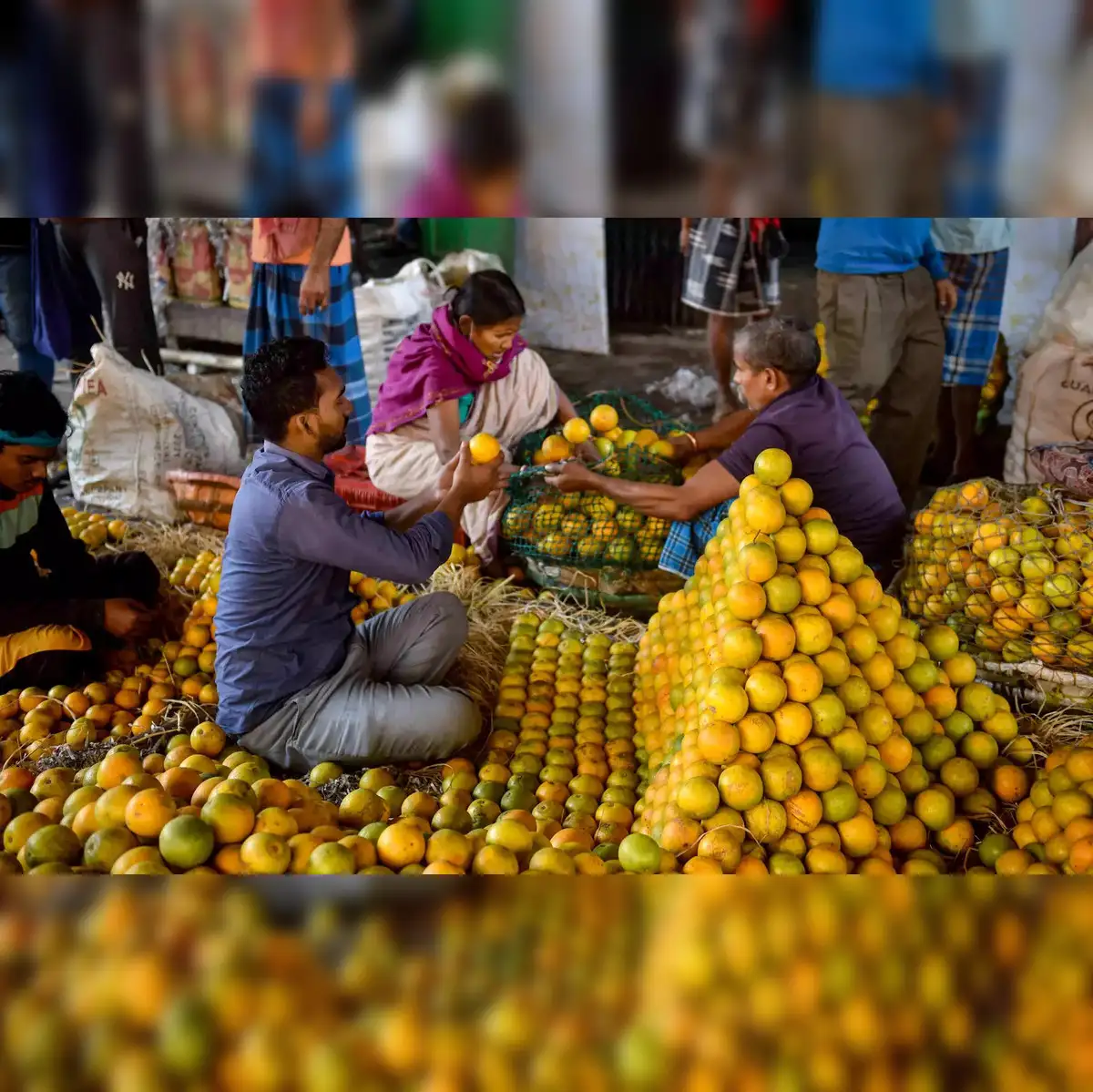 Indian Vegetables Market At The Fruit And Vegetable Market In India