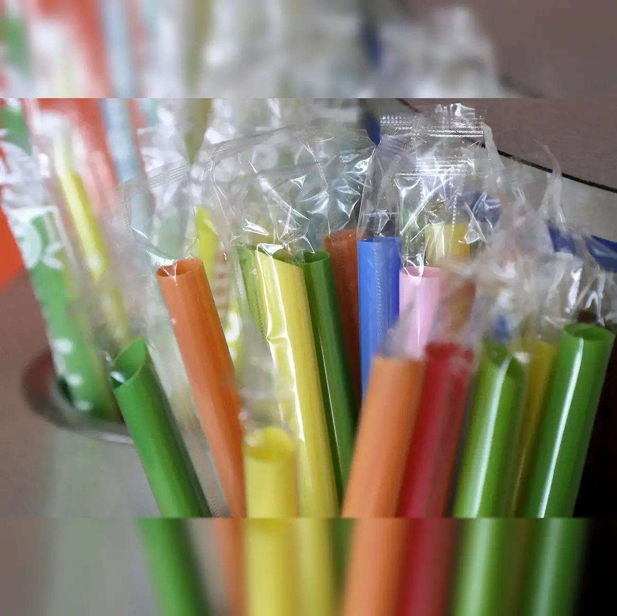 Plastic Straw Paper Wrapped White Paper Straws 195mm X 6mm GreenFeel