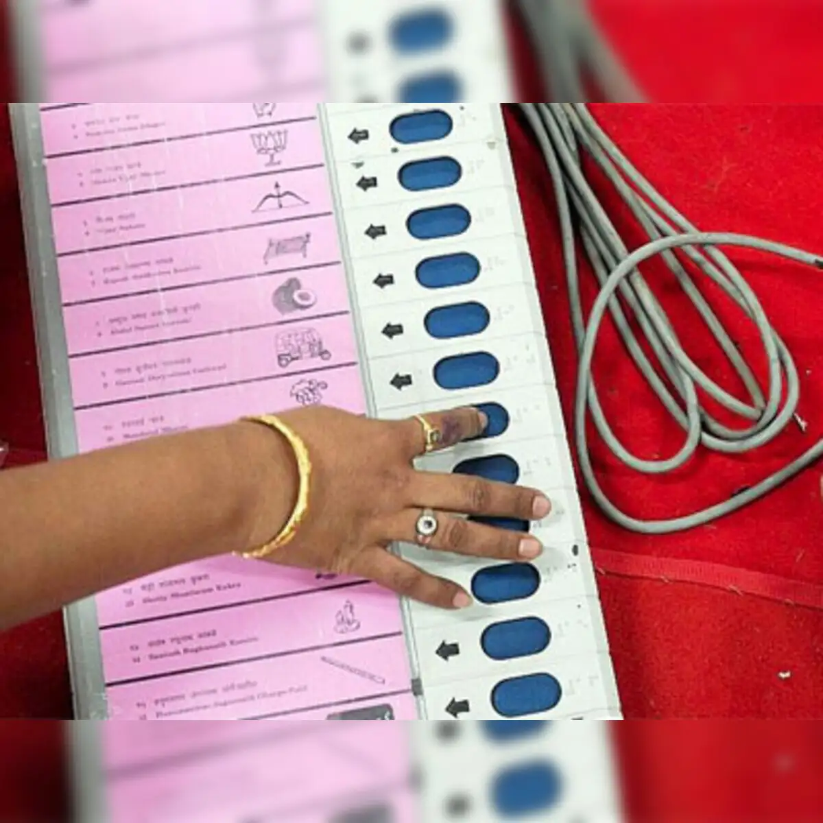 Ballot Paper Images Of India Mark The 1st Preference. Vote For Ballot