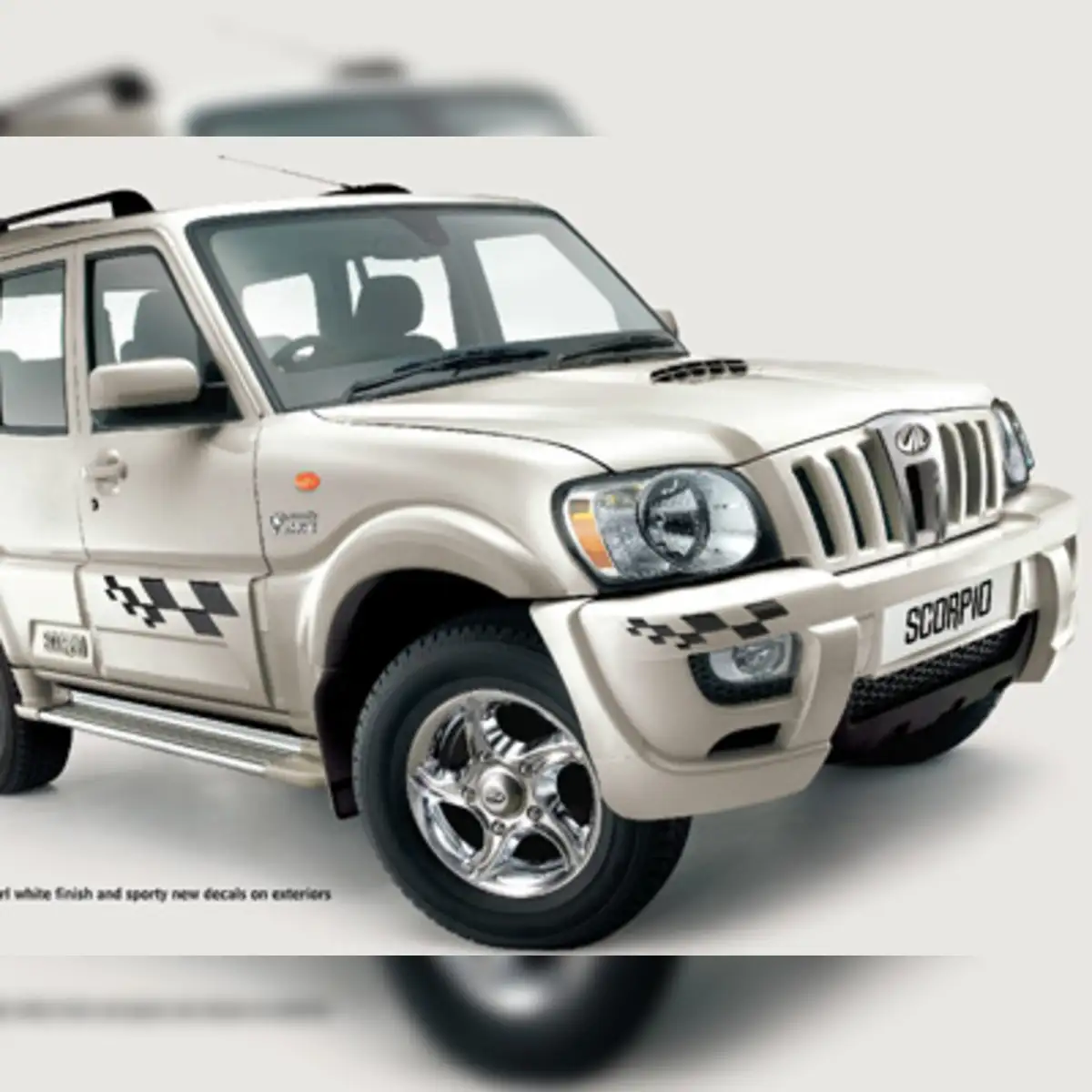 Scorpio Car White Inside