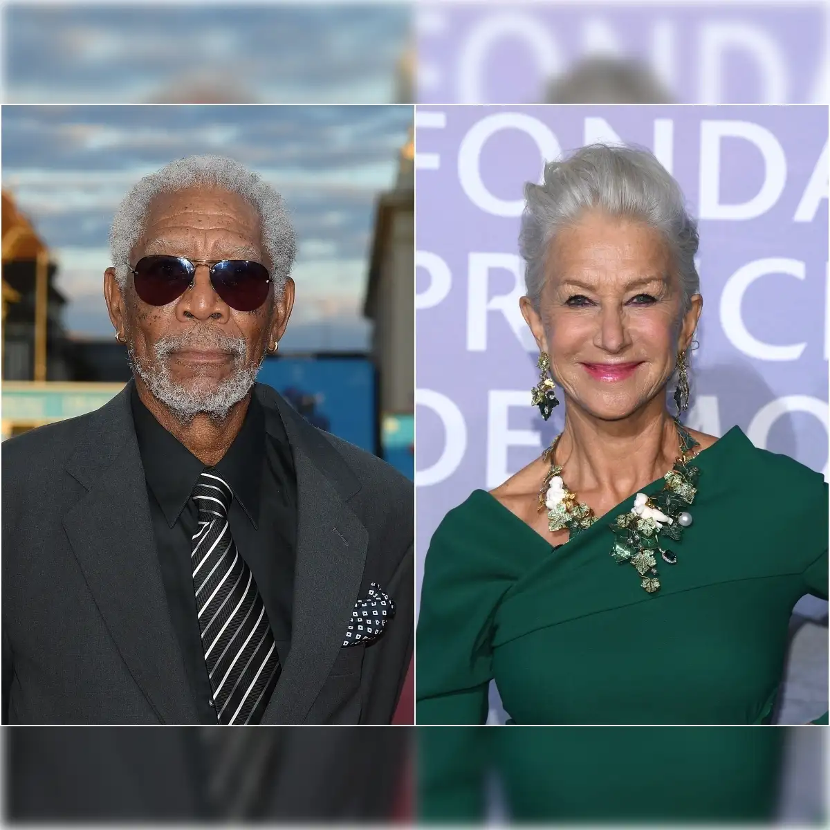 Morgan Freeman Helen Mirren 50 Cent Loves Helen Mirren 50 Cent And