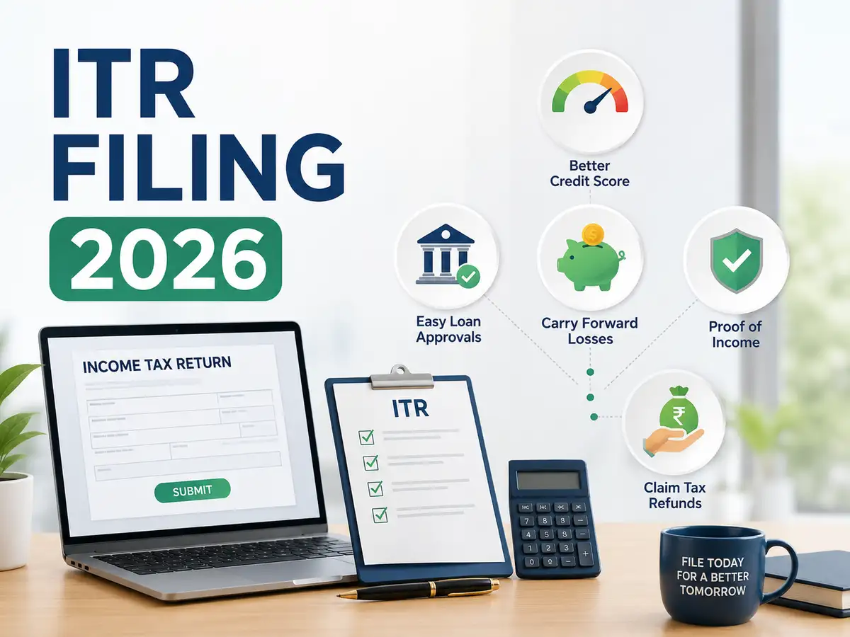 Itr login itr filing 2026 5 benefits of filing income tax return ...