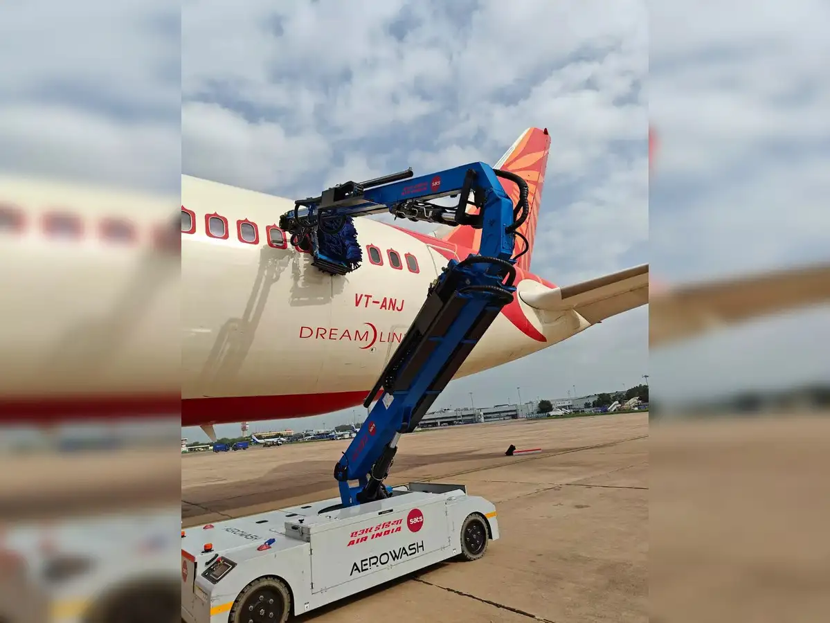aerowash air india: Air India launches robotic-enabled aircraft cleaner ...