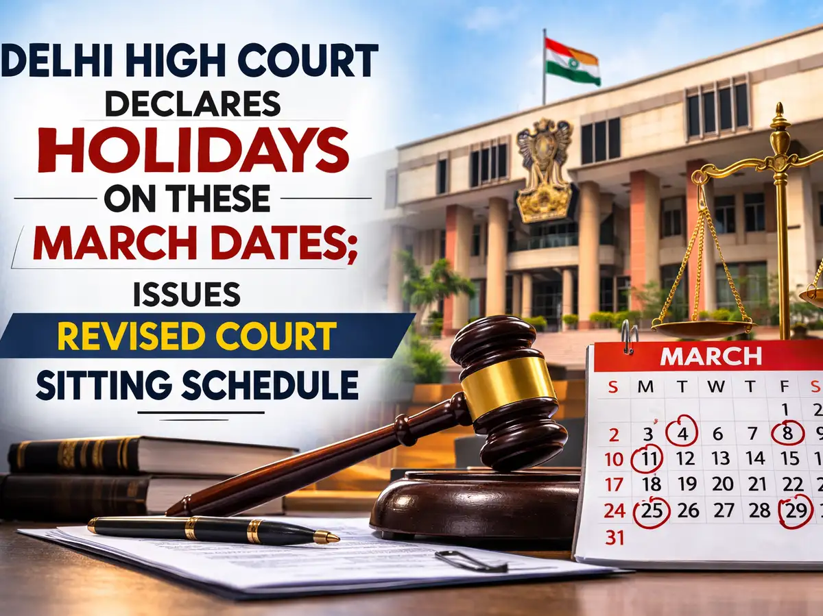 Holidays on March 2, 3 & 7 at Delhi High Court: HC sitting schedule ...