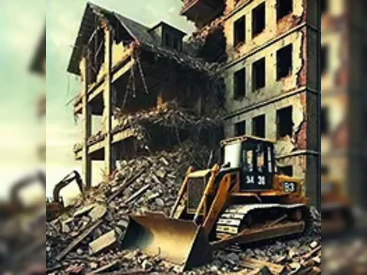 The law can't doze off by bulldozing - The Economic Times