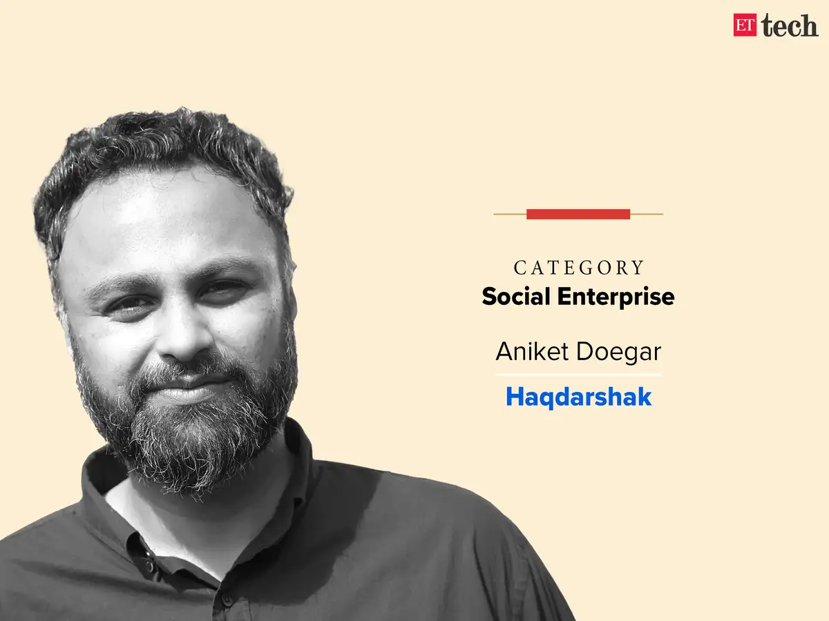 Haqdarshak: ET Startup Awards 2024 | Social Enterprise: Haqdarshak ...