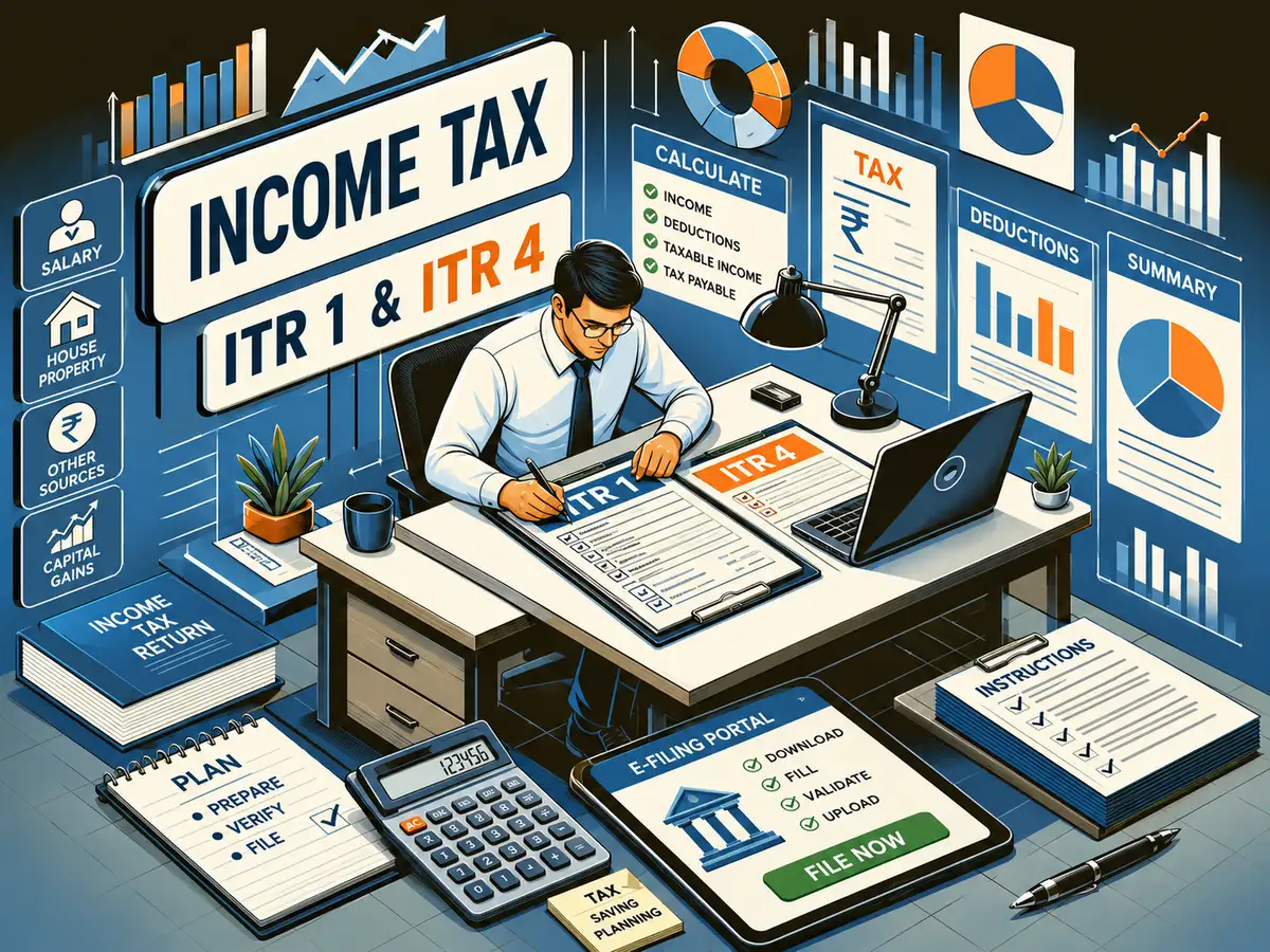Income tax return AY 26-27: Excel utility, online filing for ITR-1, and ...