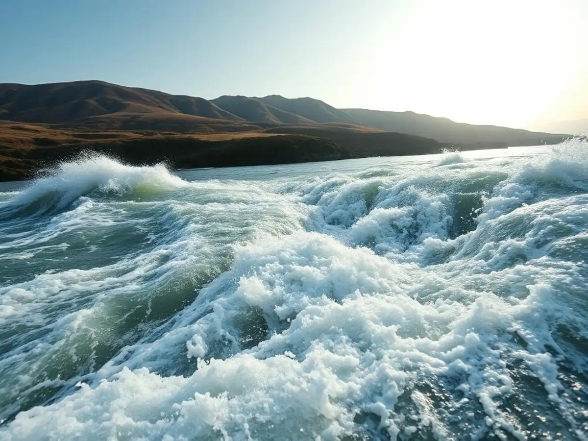 Water Flowing Through River