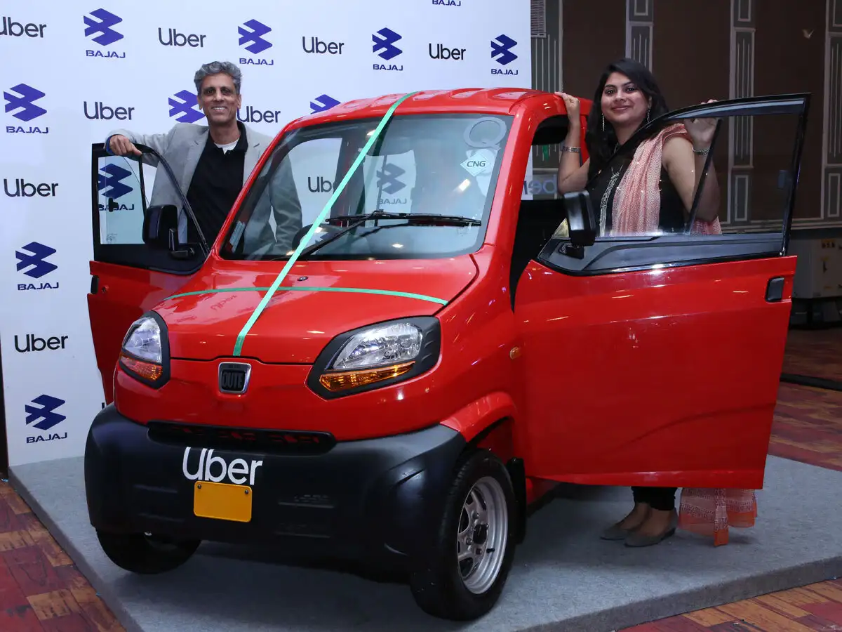 Uber Bajaj Auto Uber partners with Bajaj to launch Bajaj Qute in Bengaluru