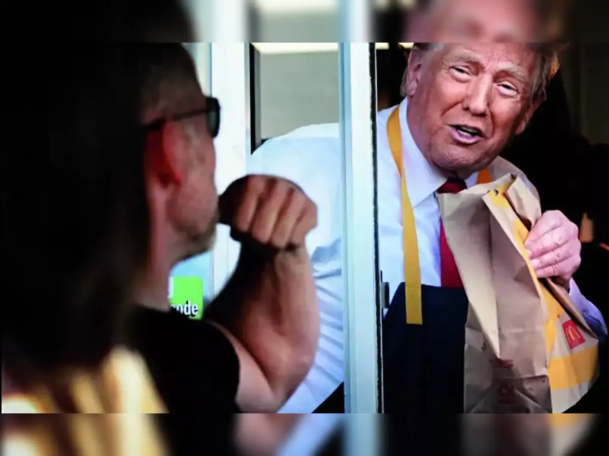 Old Man Donald flips fries and votes at McDonald’s: Could this be the ...