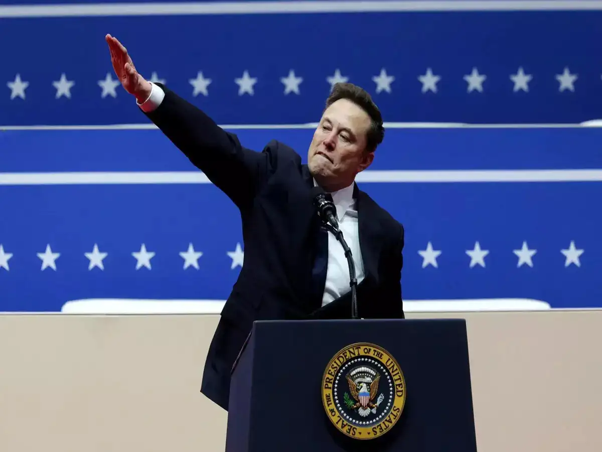 Blame a French artist for Elon Musk's 45° arm - The Economic Times