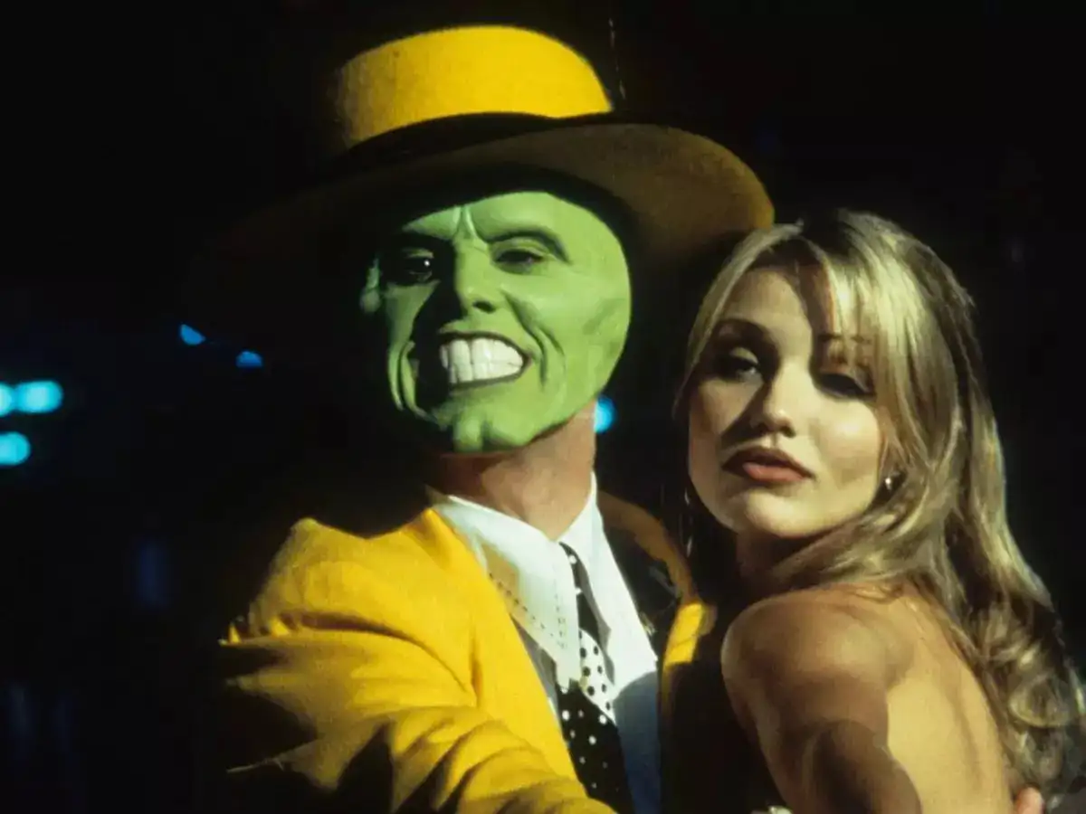 The Mask Publicity Still Of Jim Carrey Cameron Diaz