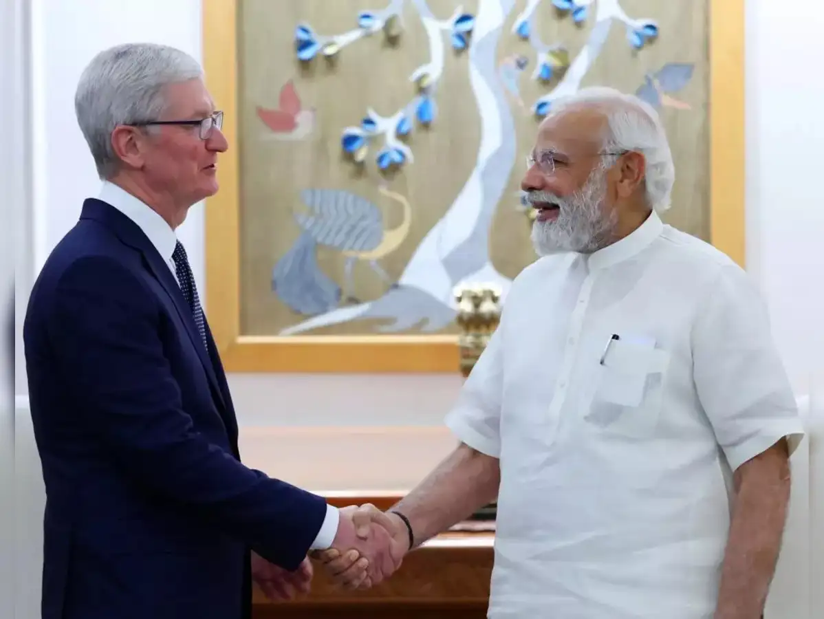 tim cook narendra modi: Apple CEO Tim Cook meets PM Modi, seeks policy ...