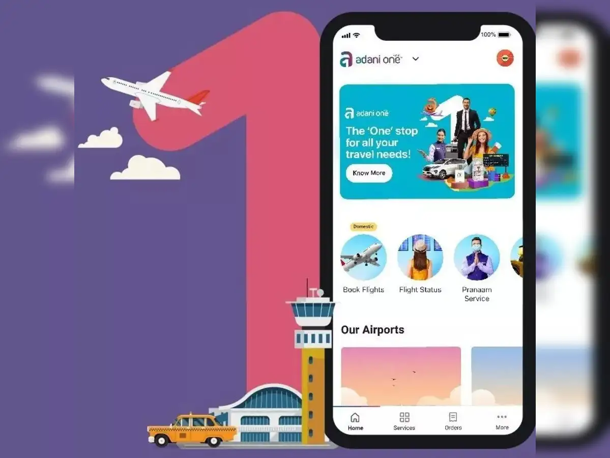adani one: Adani launches airports app to let users book flights, cabs - The Economic Times