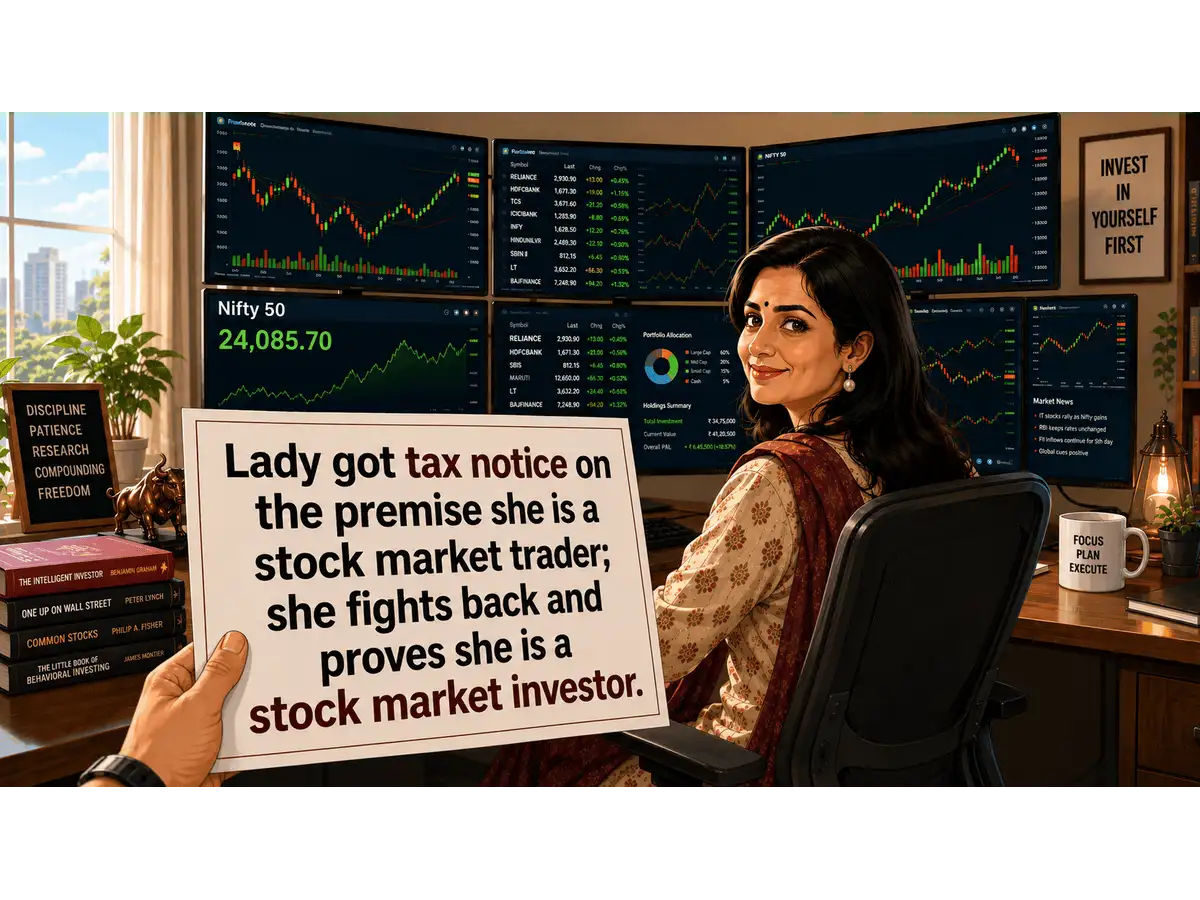 Income Tax department labels her stock market trader, denies investor ...
