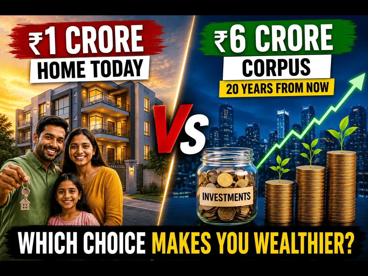 Buying vs renting a home: ₹1 crore home today or ₹6 crore corpus after ...