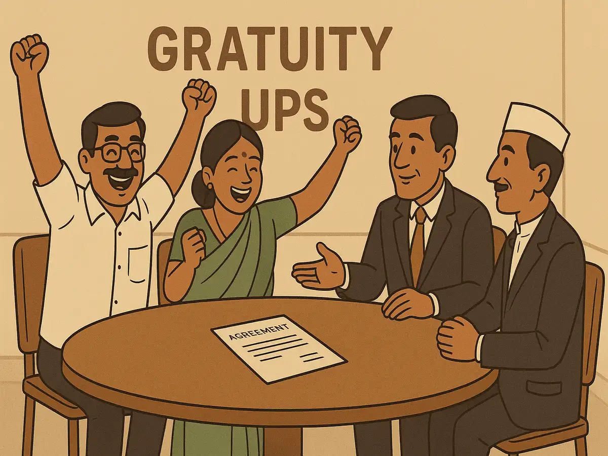 Double gain for UPS subscribers: Gratuity bonanza over and above lump ...