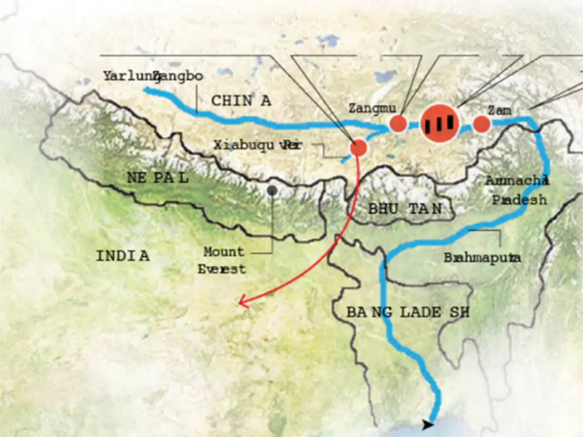 China Dam Project Map