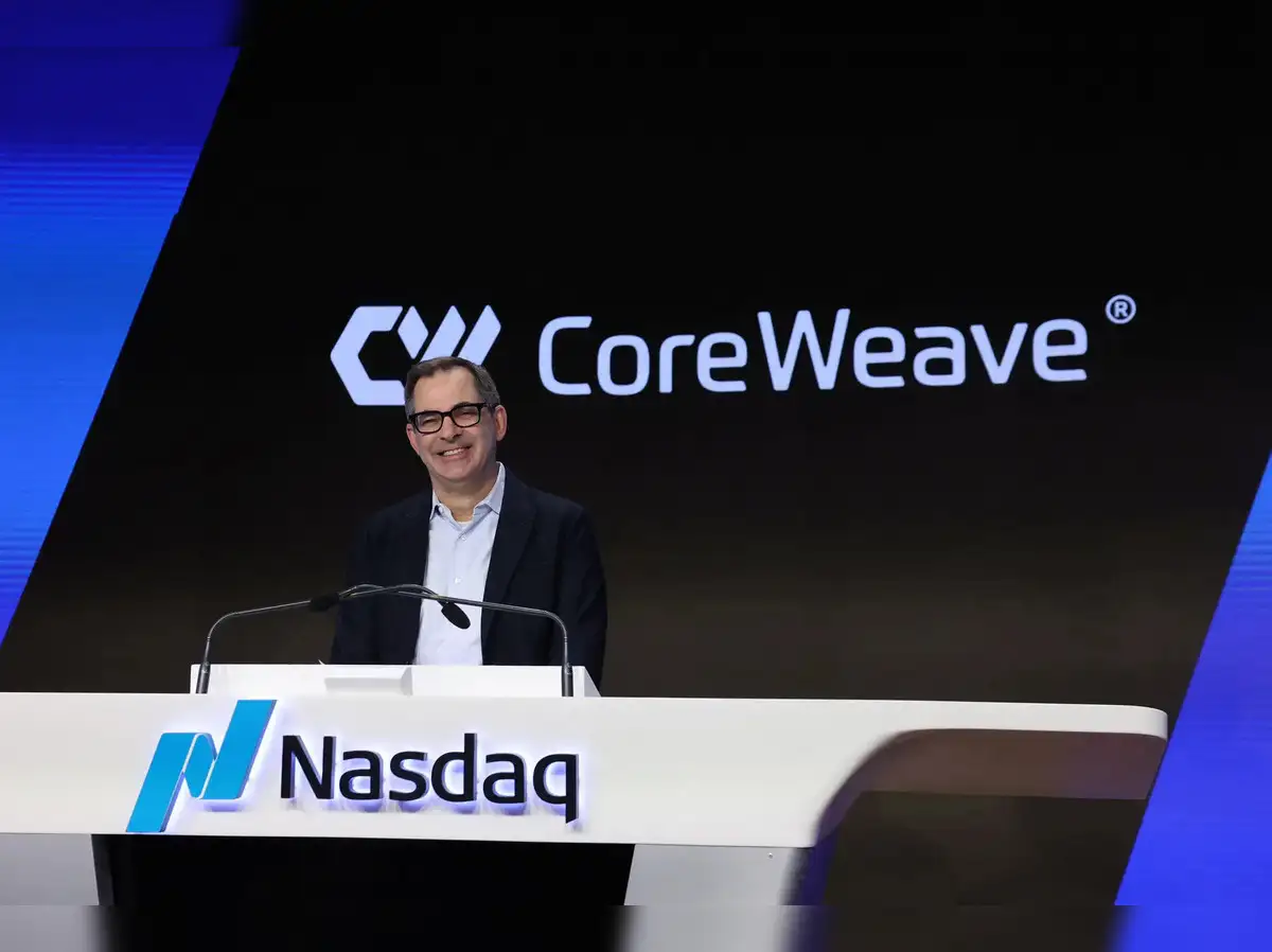 Nvidia-backed CoreWeave's shares open nearly 3% lower in market debut ...