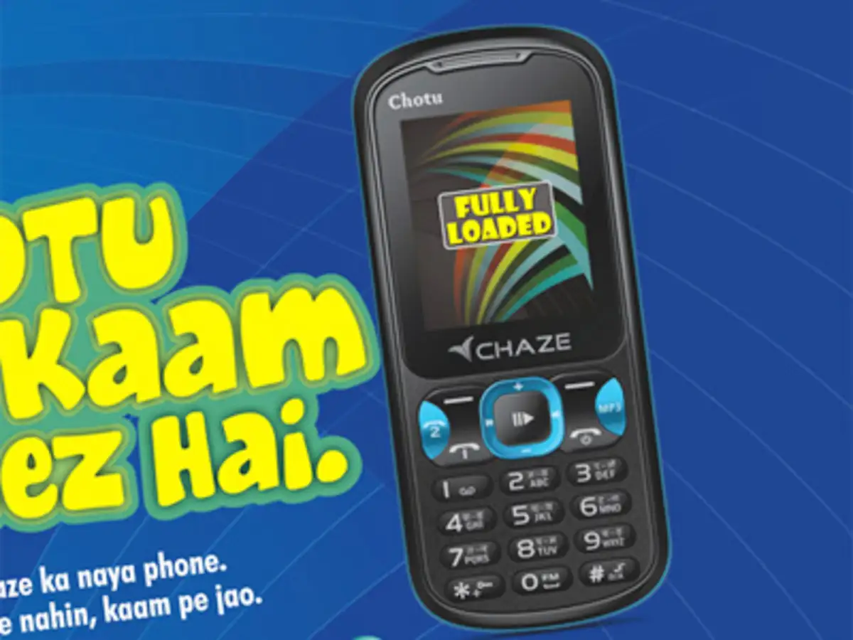 Chaze Mobile introduces 'Chotu' at Rs 1,099 - The Economic Times