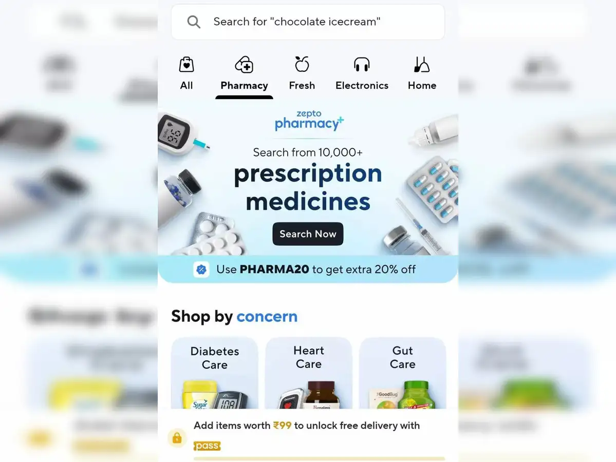 Zepto expands into pharmacy, wellness space - The Economic Times