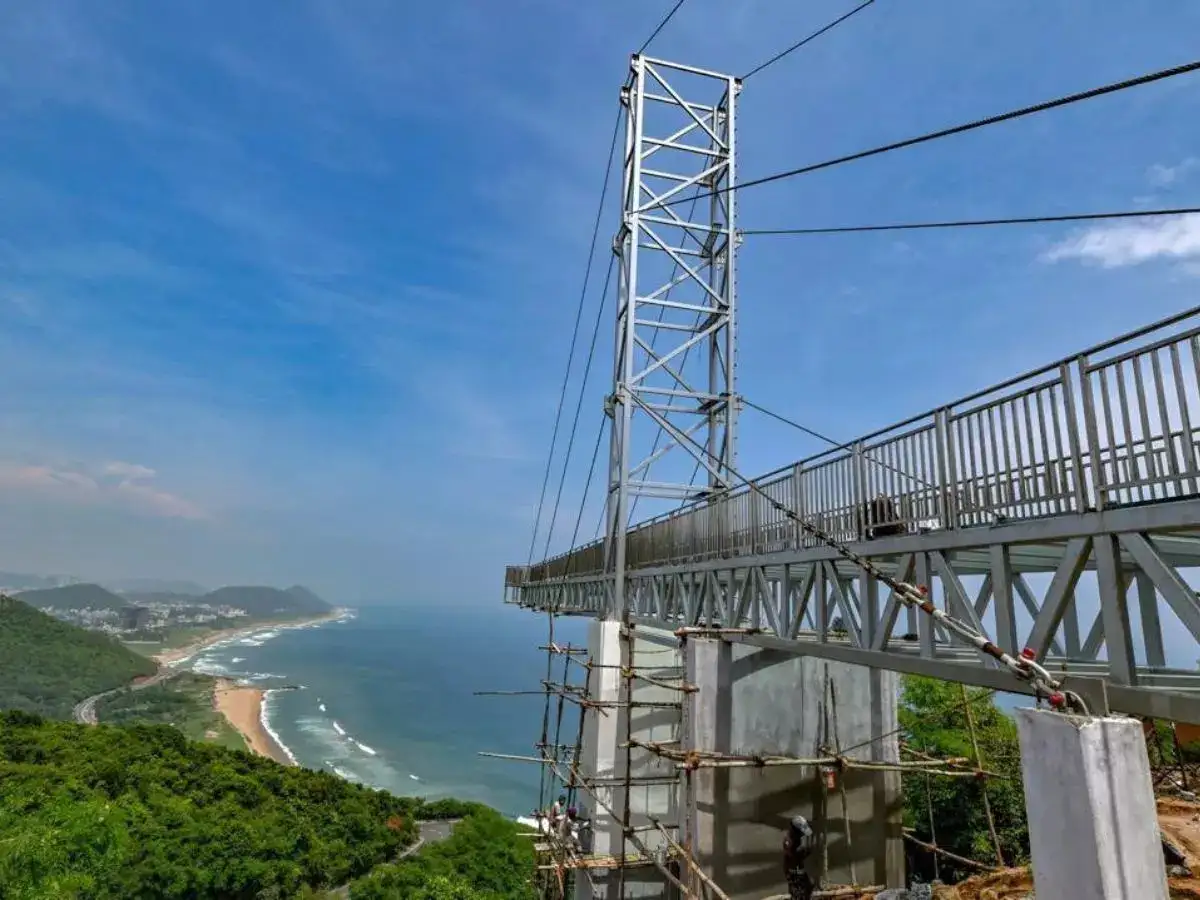 India's longest glass skywalk bridge opens in Visakhapatnam | News ...