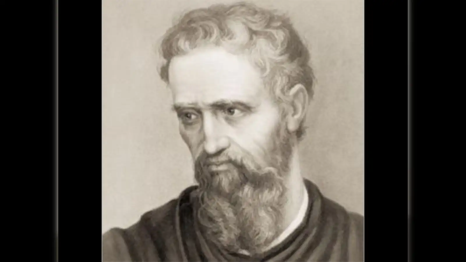 Michelangelo Self Portrait Sketch MICHELANGELO: MAN. /nPortrait Of A