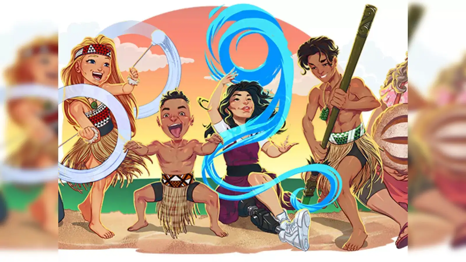 Maori Culture Cartoon