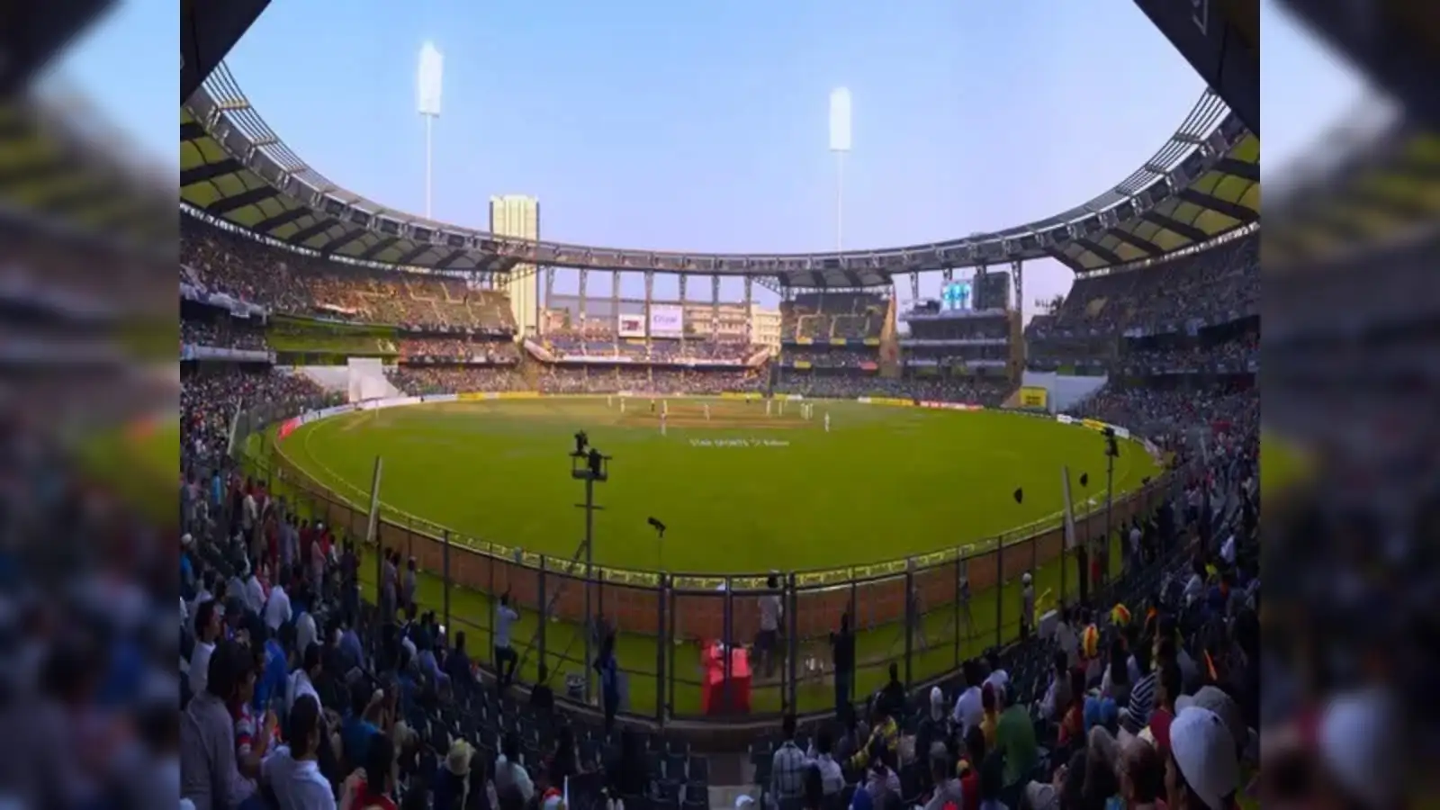 Wankhede Stadium At Night Wankhede Stadium Floodlit By Night On Marine