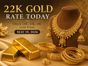 22k gold rate today: Check 24k, 22k, 18k gold prices (May 19, 2026) on ...