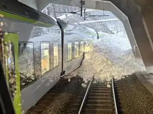 Avalanche derails train in Swiss Alps as snow risk remains high - The ...