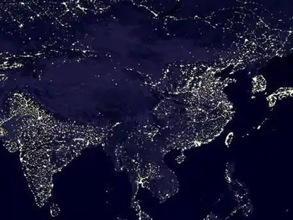 Why is China relatively dark from space? : r/China