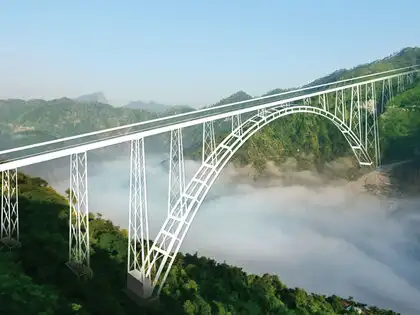 chenab river bridge length