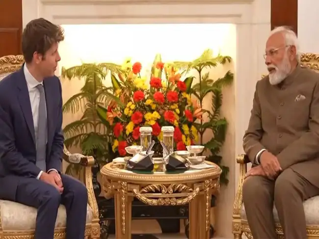 PM Modi meets OpenAI CEO Sam Altman on sidelines of India AI Impact ...